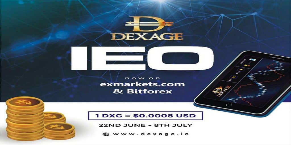 Das revolutionäre Exchange-DEXAGE- IEO für BitForex und Exmarket.